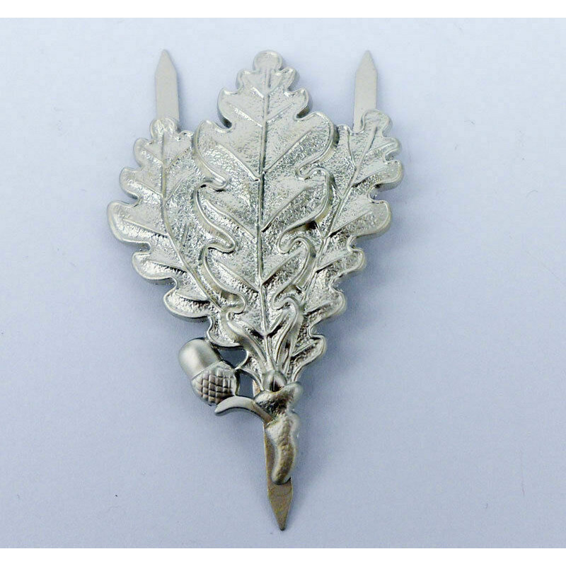 WWII WW2 Germany Army Sniper Leaf Military Cap Badge Metal Pin Insignia ...