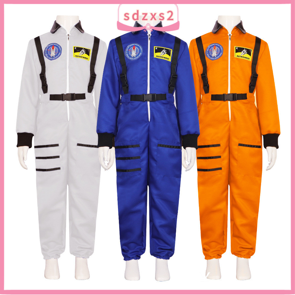 Congme Astronaut Costume for Kids Adult Halloween Nasa Astronaut ...