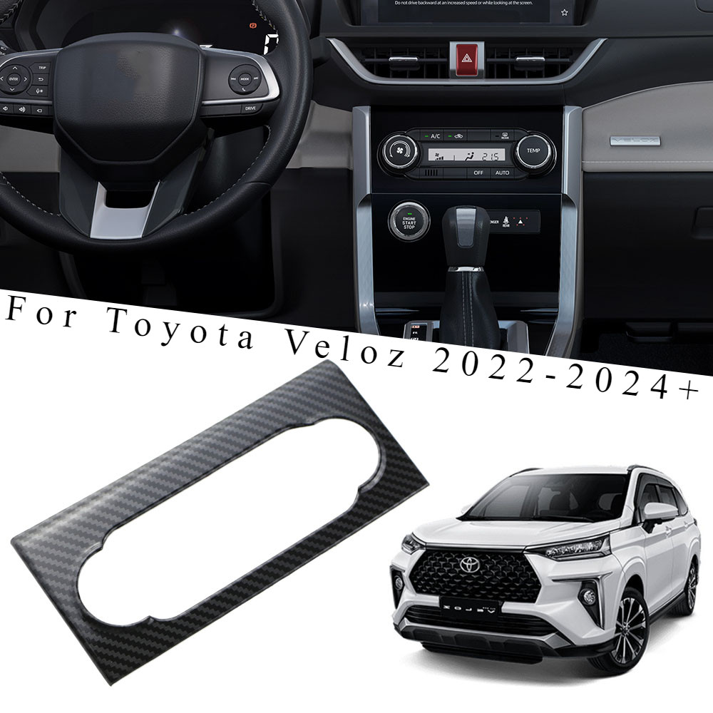 Carbon Fiber Car Central Console Adjust Panel Cover Sticker for Toyota ...