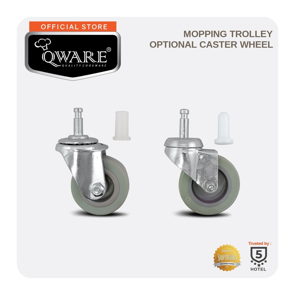 Qware Caster Wheel for Mopping Trolley | Shopee Malaysia