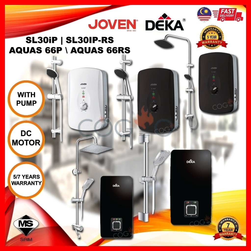 DEKA | JOVEN WATER HEATER WITH PUMP AQUAS 66RS 66P | SL30iP/SL30iP-RS ...