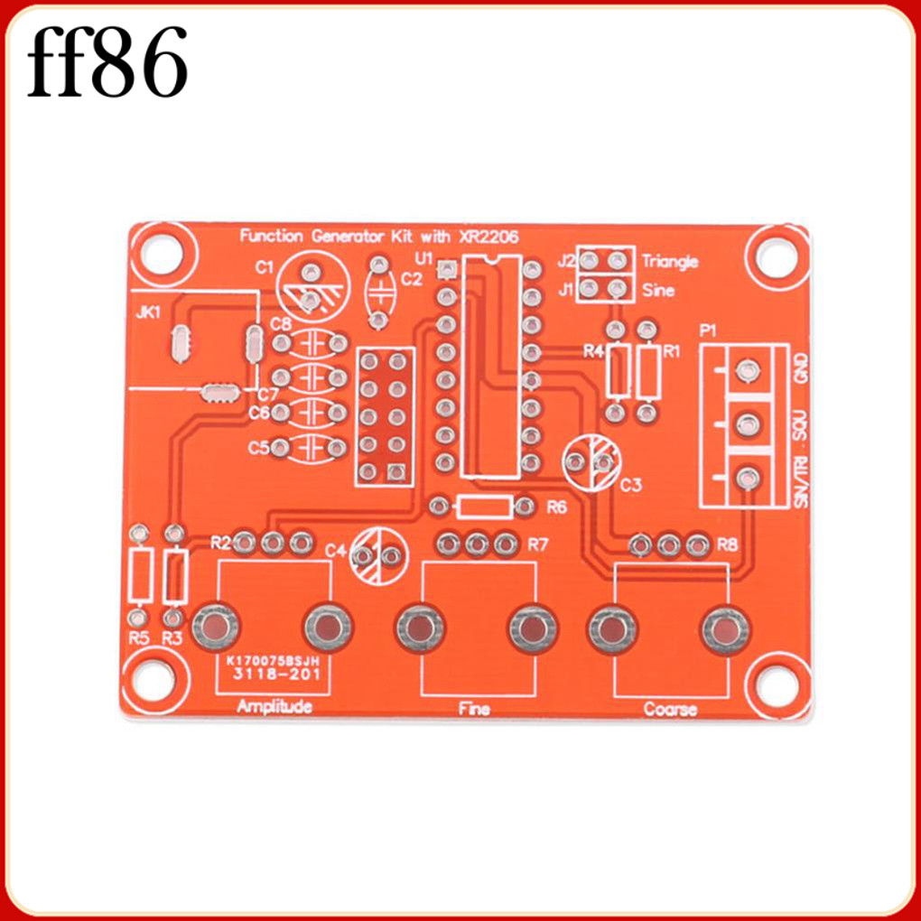 DIY XR2206 Signal Generator Kit Sine Triangle Square Wave Output With ...