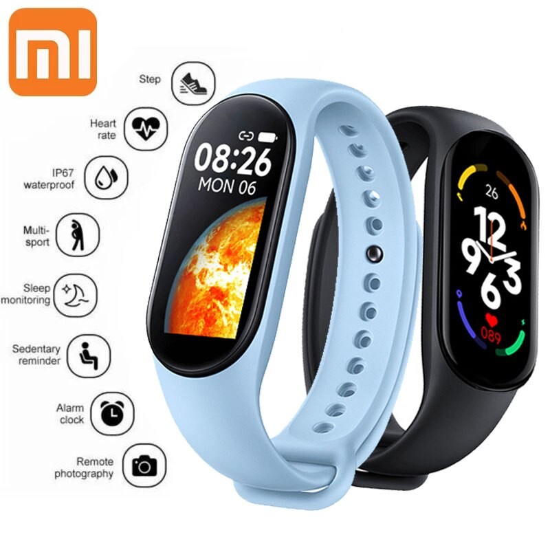 Original Product Jam tangan pintar Xiaomi M7 Smart Watch Men Smartwatch ...