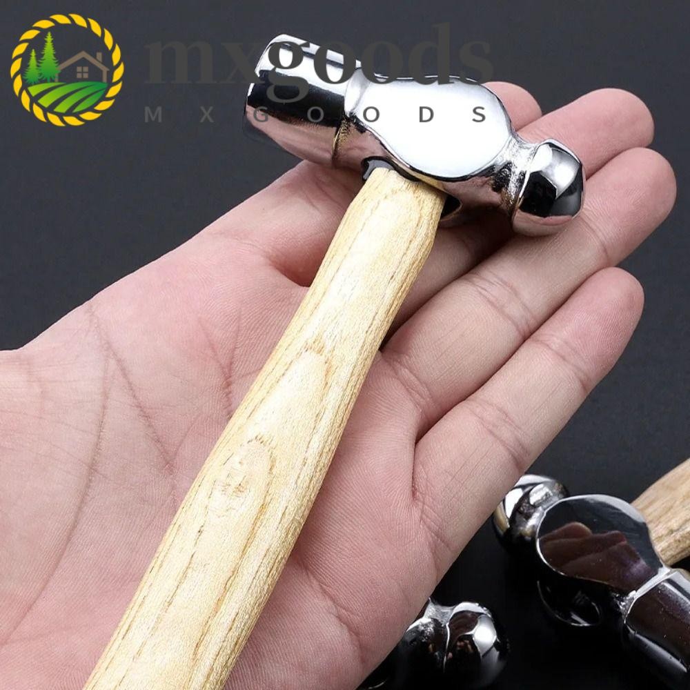 MXGOODS Mini Hammer, Wooden Handle Small Hand Hammer, Car Escape Tool Round Head Multi Function ...