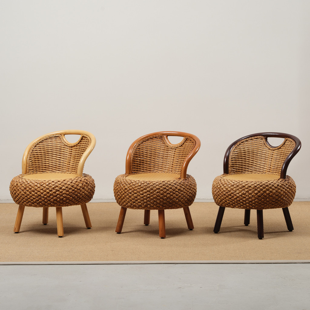 Rumah balkoni kerusi rotan kerusi sandaran tunggal menenun kerusi rotan ...