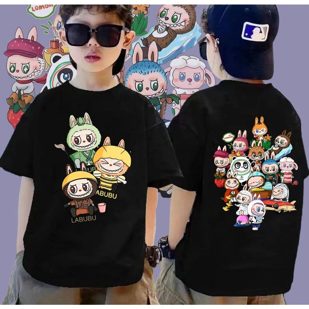 Short Sleeve Labubu T-Shirts - Kids Cartoon, 2-11 Years, Pop Art by ...