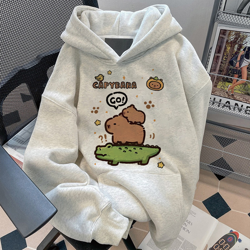【Capybara Hoodie】2-14Y Kids Hoodie Cute Bear Print Baby Boys Girls ...