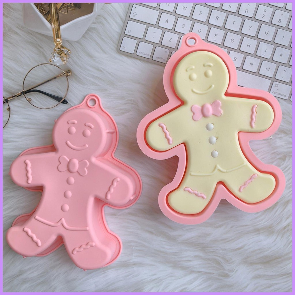 Non Stick Gingerbread Man Pie Mould 3D Christmas Gingerbread Man Cake ...