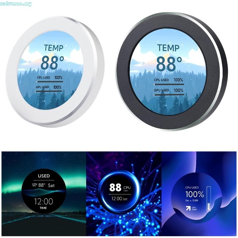 redsunaa USB Water Cooler Screen- 2 1Inch Round Water-cooled 480x480 ...