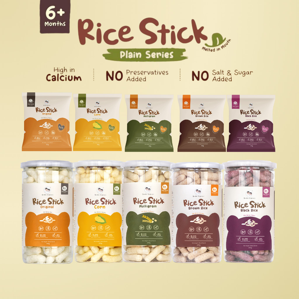 Double Happiness Rice Stick Plain Series (6m+) | Shopee Malaysia
