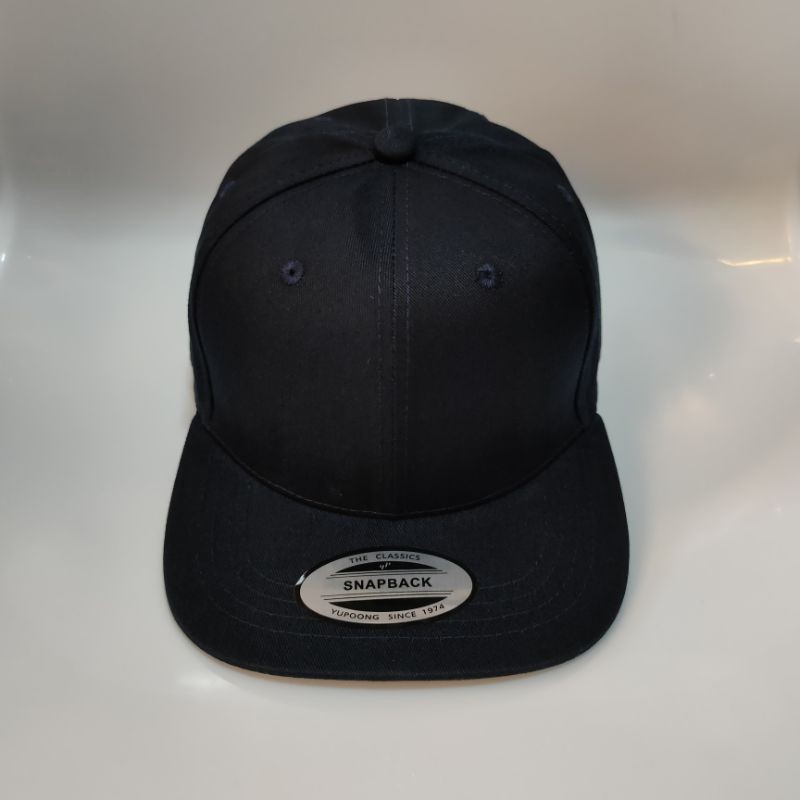 NEW CAP BLUEBLACK PLAIN TOPI KOSONG BIRU GELAP SNAPBACK HATS TRUCKER ...