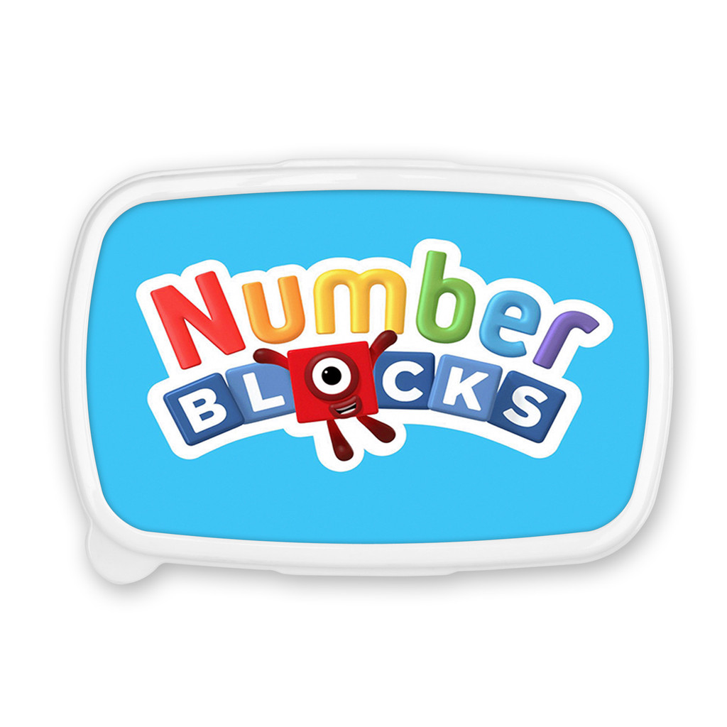 Numberblocks Lunch Box 2-Compartments Anime Hot Games Plastic Bento Box ...