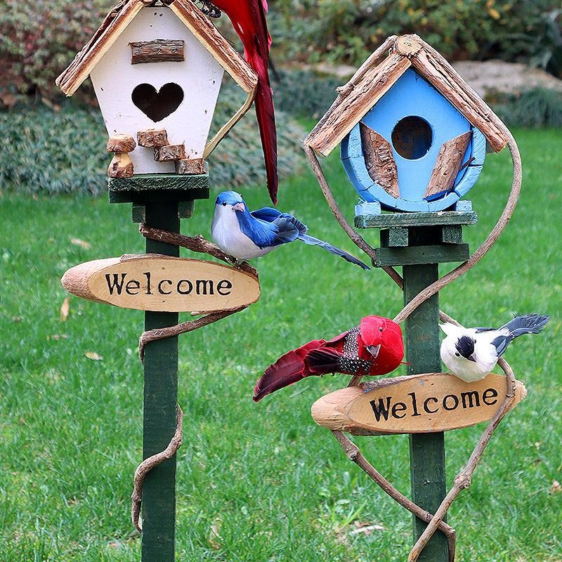 Taman Rumah Burung Hiasan Halaman Hiasan Halaman Luaran Pagar Kecil ...