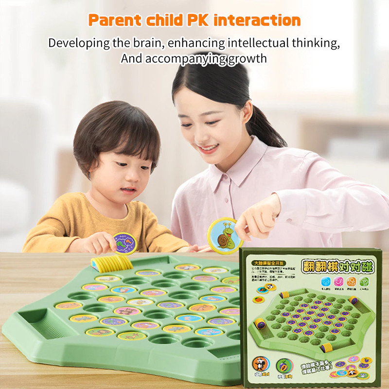 WB Memory Flip Chess Fun Memory Chess Game Animal Fruit Flipping Chess ...