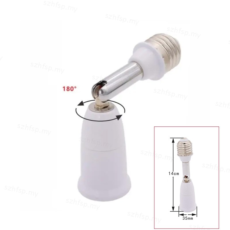 Flexible E27 to E27 Extender led lamp socket Bases Position Holder E27 ...