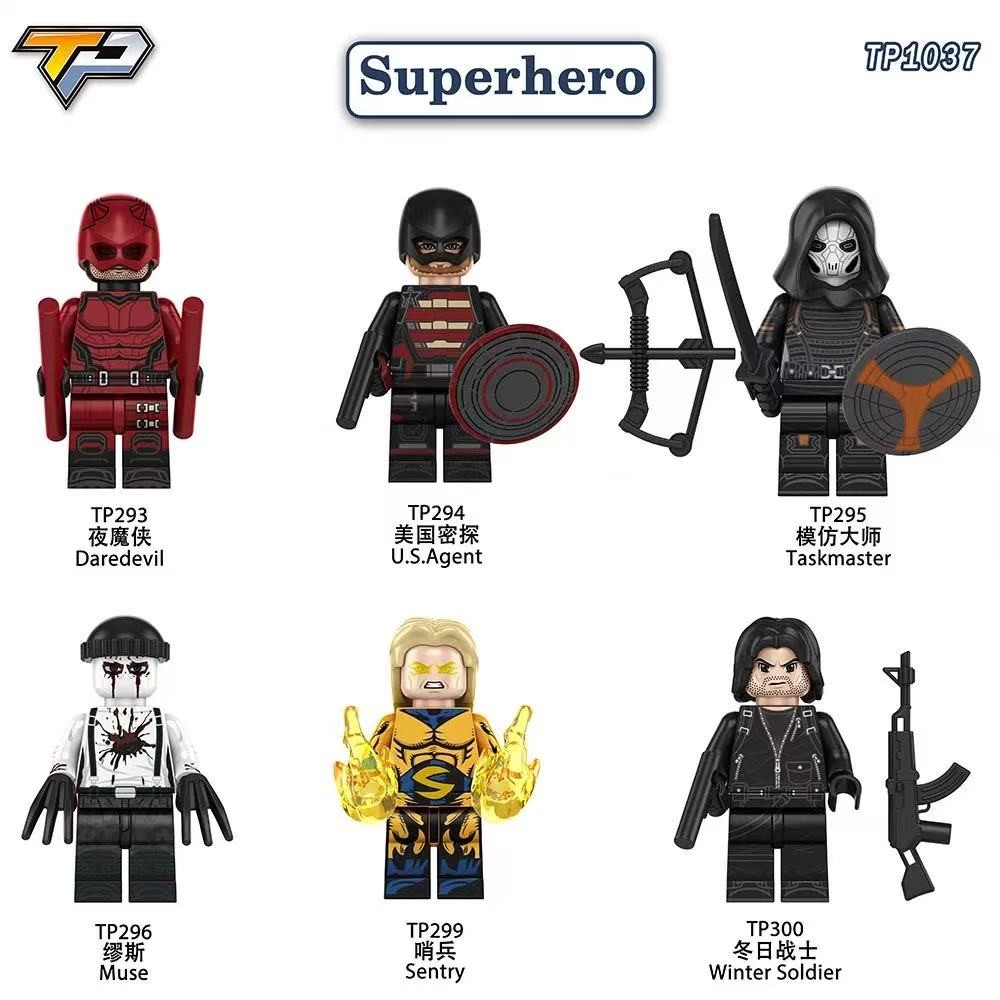 Taskmaster Winter Soldier Blocks Daredevil Figures Toy Minifigures ...