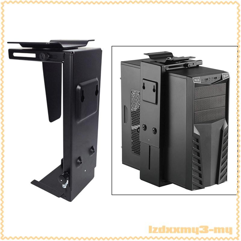 [LzdxxmyfeMY] Under Desk PC Mount Metal 0-30kg Weight Capacity Computer ...
