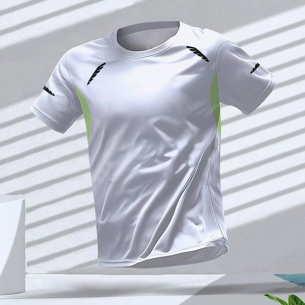 Men's Summer Sports Short-sleeved T-shirts, Casual Sports Shirts, Quick ...
