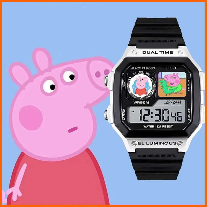 Piglet Peppa George Student Series Cartoon Cute Watch | Shopee Malaysia