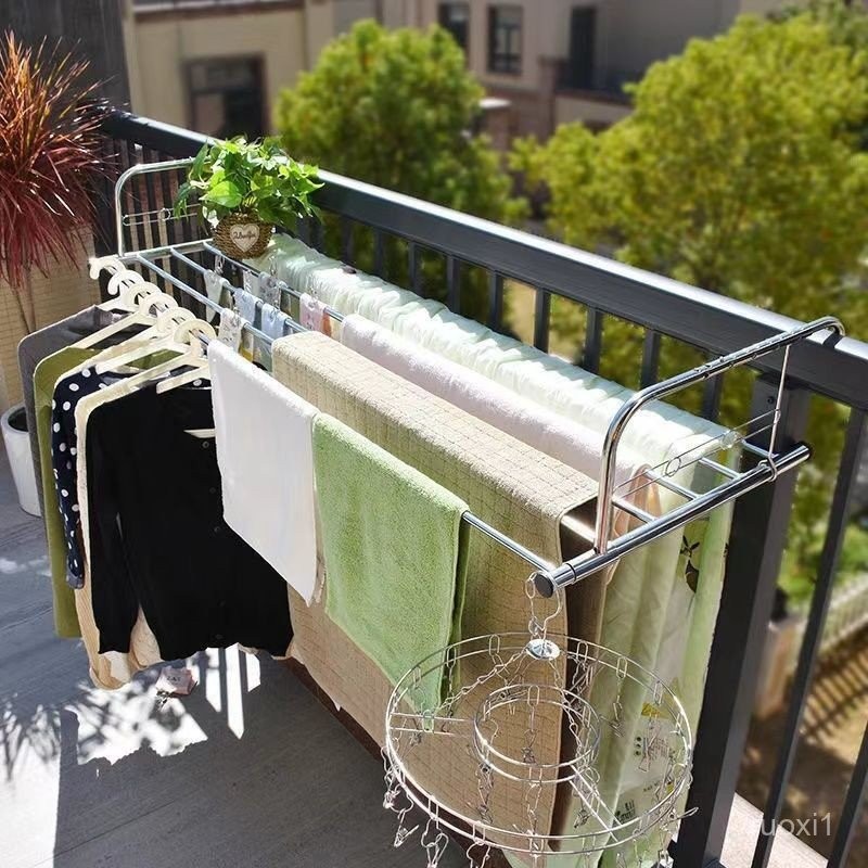 Balcony Clothes Drying Handy Tool Drying Rack Window Sill Shoe Rack ...
