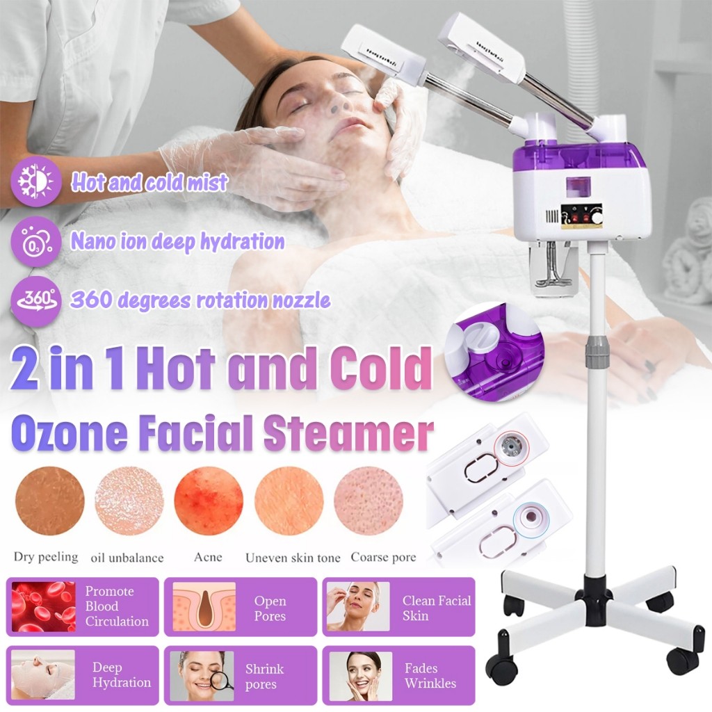 Hot Cold Facial Steamer Spray Machine Nano Ozone Beauty Salon Use ...