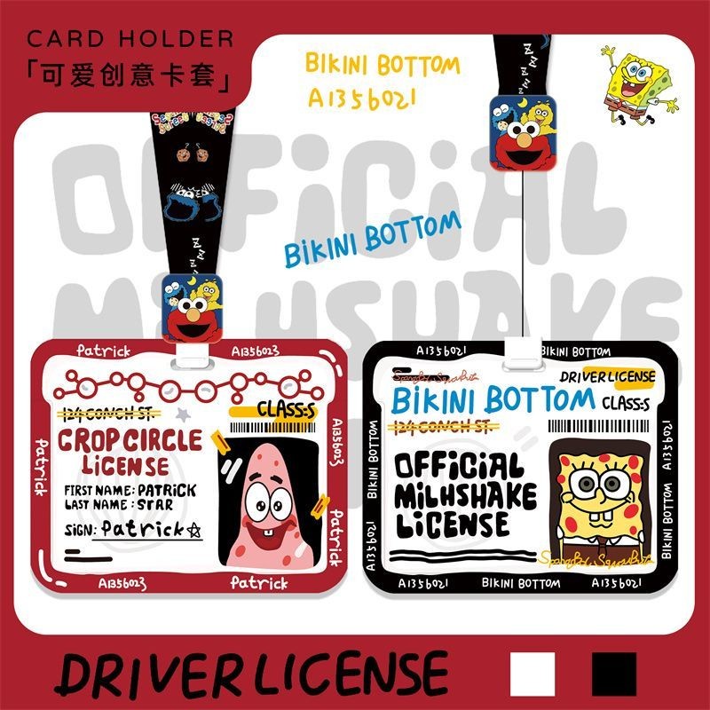 Horizontal Version Badge Work Brand Anti-Lost Card ID Card Holder ...