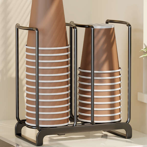 Desktop display rack tempat letak cawan plastik Pemegang cawan kertas ...