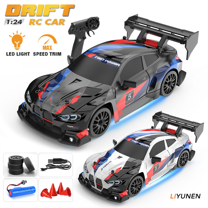 1/24 RC Drift 4WD Car BMW GTR Porsche 911 Remote Control Car Model Toy ...