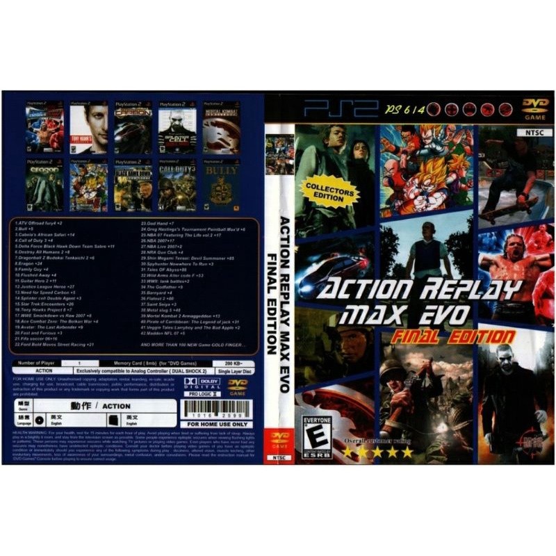 PS2 CD DVD GAMES (Action Replay Max Evo Final Edition) | Shopee Malaysia