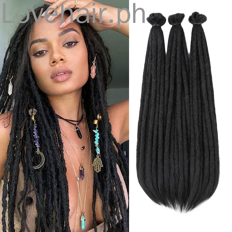 1 Pack 10Strands 22 Inch Handmade Dreadlocks Hair Extensions For Women ...