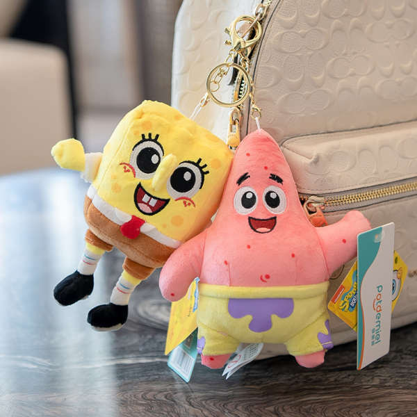 keychain cute matching keychai Tulen SpongeBob SquarePants Anak Patung ...