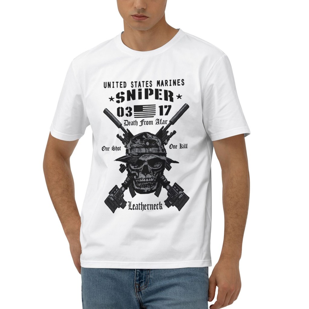 Customized Funny Graphics Mens Tshirts Usmc Scout Sniper Us Marines Mos ...