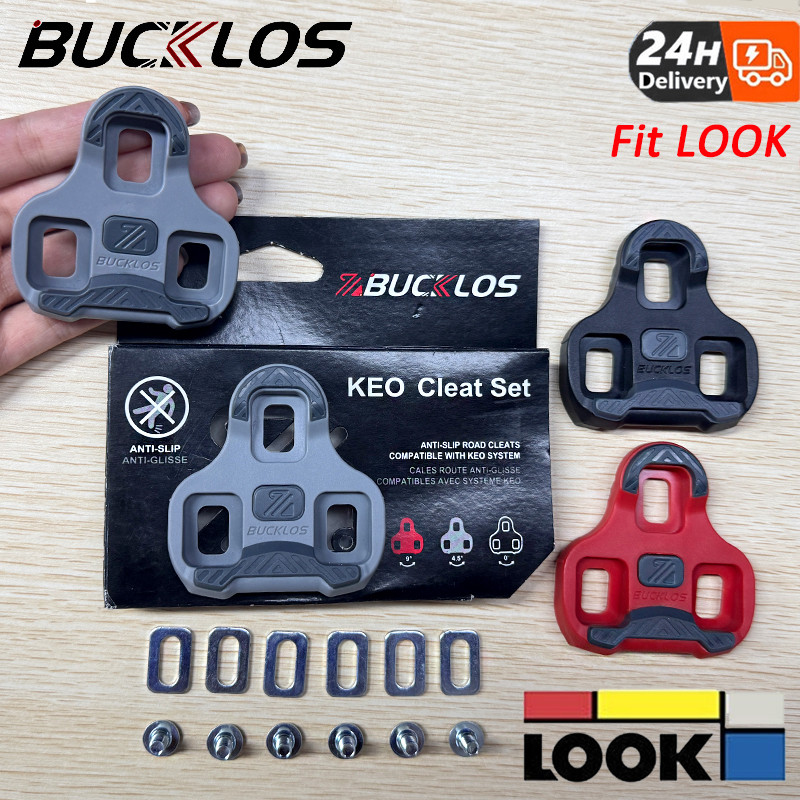 BUCKLOS Cleat Attachment Road Bike Anti-Slip 0/4.5/9° LOOK KEO Cleats ...