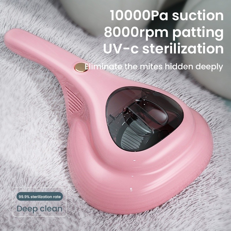 Ultraviolet Dust Mite Vacuum Cordless Mite Removal Instrument 10000PA ...
