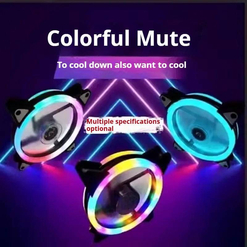 📢READY STOCK📢TrillionX Double Layer RGB Casing Cooling Fans 120mm Fixed ...