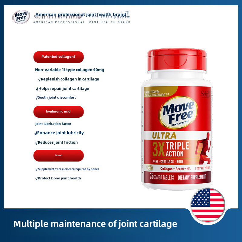 [buy 3 free 1] Move Free Joint Health Ultra Triple Action 75 Coated Tablets ONJV tina aliff ...