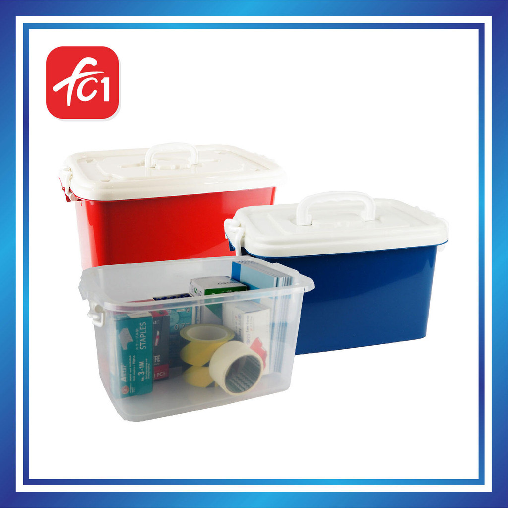 FC1 Stackable Big 18L Plastic Storage Box Bekas Plastik With Cover and ...