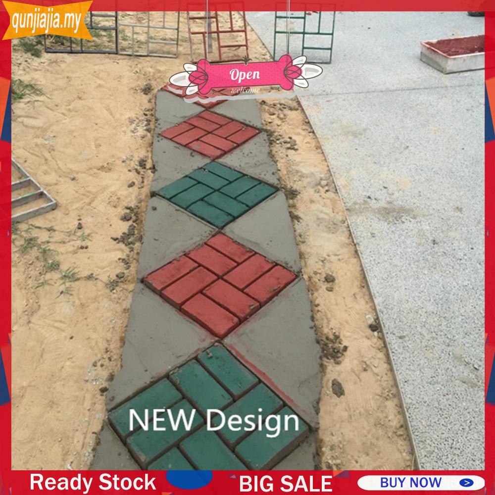 Path Maker Mold DIY Paving Cement Brick Stone Road Concrete Mould ...