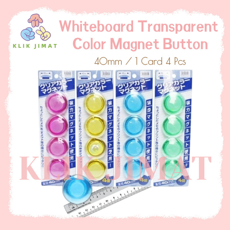 Whiteboard Transparent Color Magnet Button 20m 30mm 40mm Round Magnetic ...