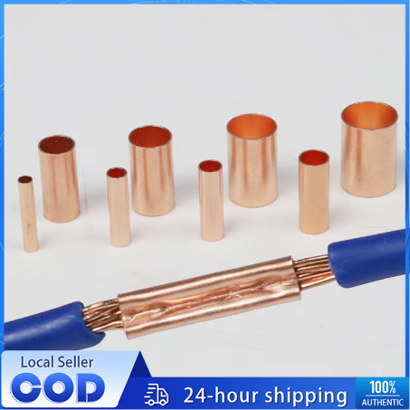 Copper Connecting Tube Wire Joint 250Pcs GT Small Copper Tube Connecting Pipe Wire Joint ...