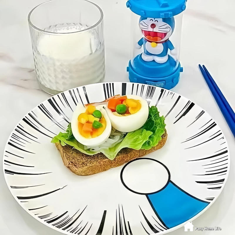 Original Doraemon Round Hand Plate Cartoon Dingdang Cat Cute Creative ...