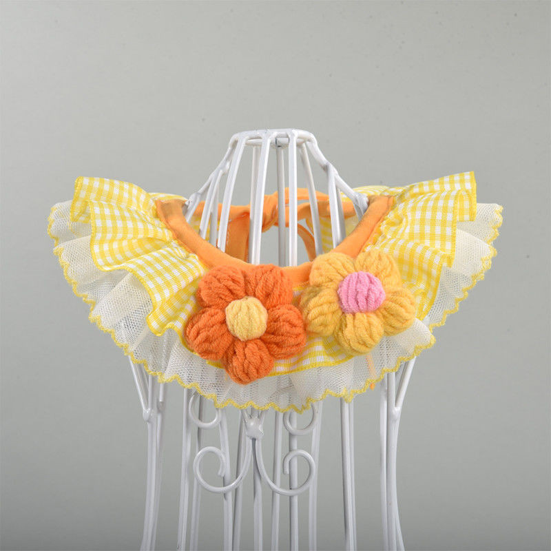 Cat Dog Cute Bib Bib Pet Saliva Towel Muppet Blue White English Short ...