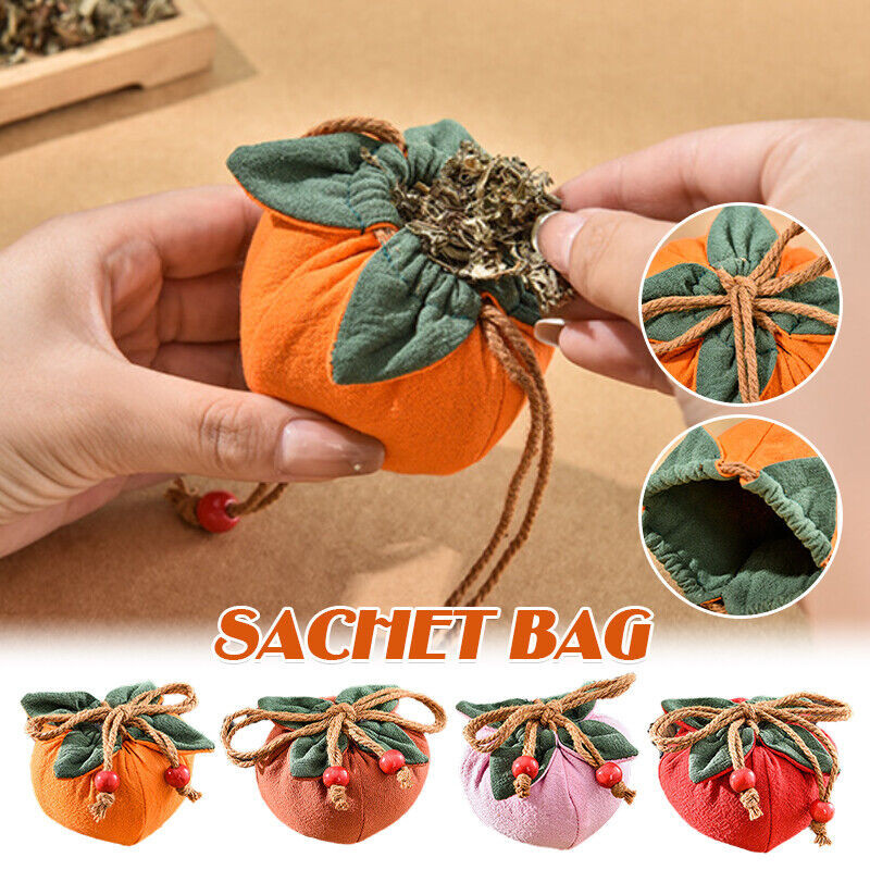 Persimmon as Wishes Empty Bag Chinese Sachet Pendant Blessing Ornament ...