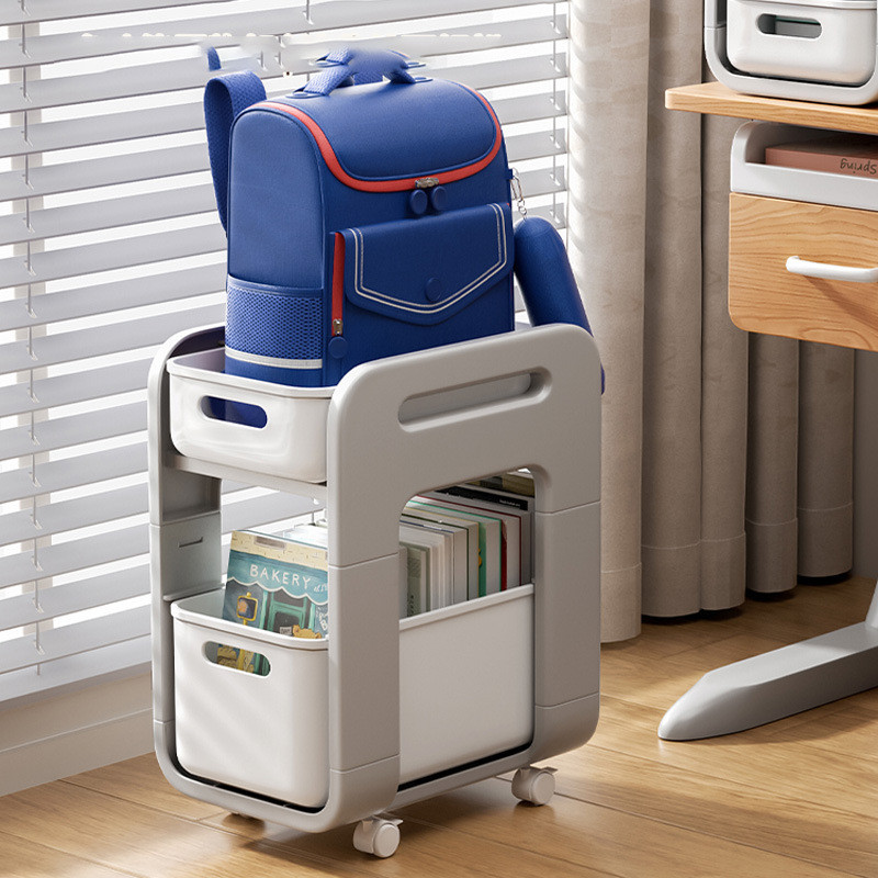 Rak beg sekolah, troli yang boleh ditanggalkan, alat hebat penyimpanan ...