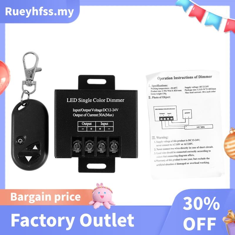 Excellent 30A Single Channel Led Dimmer Controller with 3 Key Wireless ...