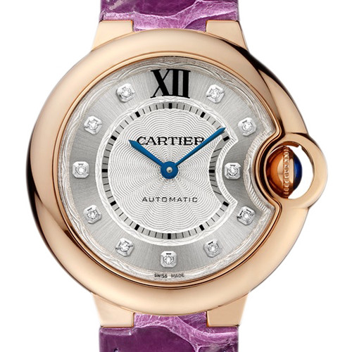 Genuine Cartierr Blue Balloon 18k Rose Gold Original Diamond Automatic ...