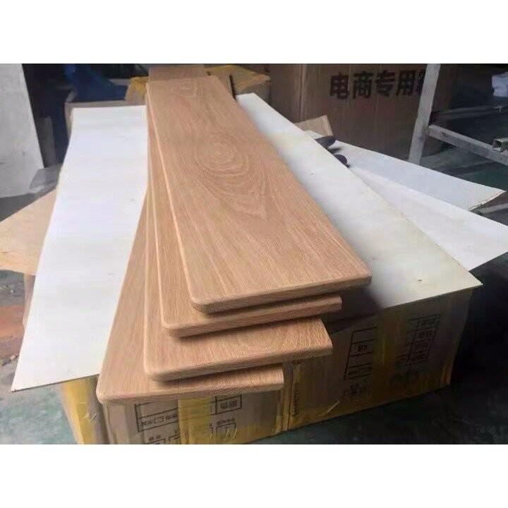 Tanpa buat lubang kayu oak puti merah kayu pepejal partisi satu watak ...