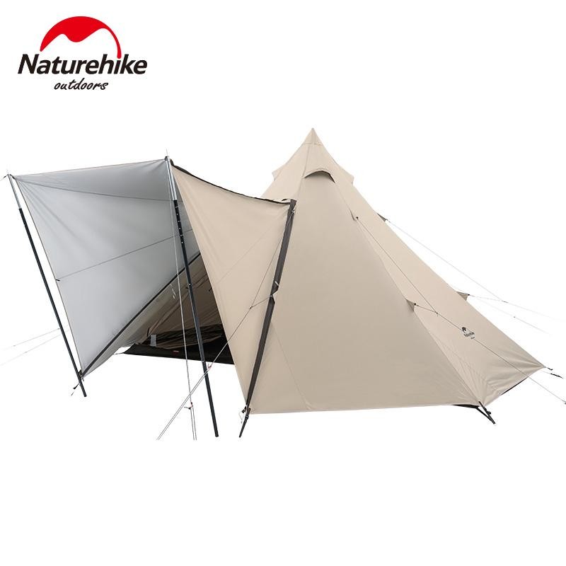 Naturehike Outdoor Camping Large Pyramid Tent UPF 50+ Tent Waterproof ...