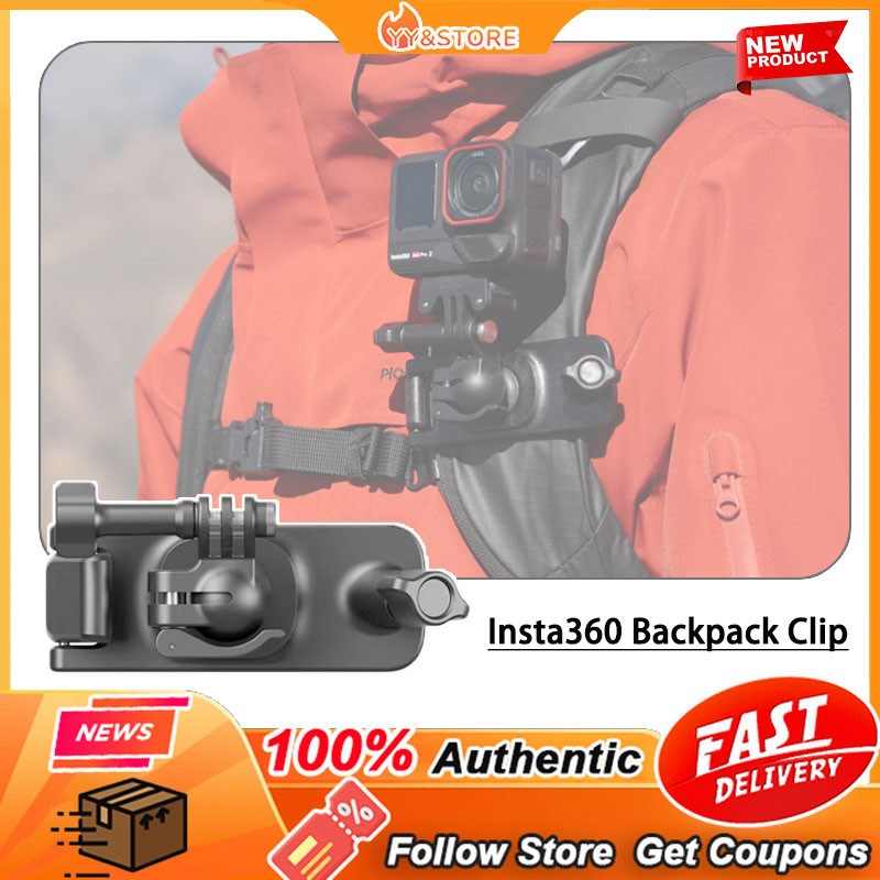 【Original New】Insta360 Action Camera Backpack Clip Holder Strap Clamp ...