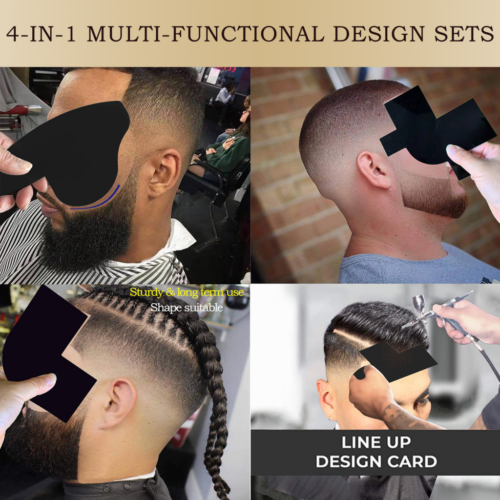 Hairdresser Hairline Card Beard Lineup Card Barber Hairline Enhancement ...